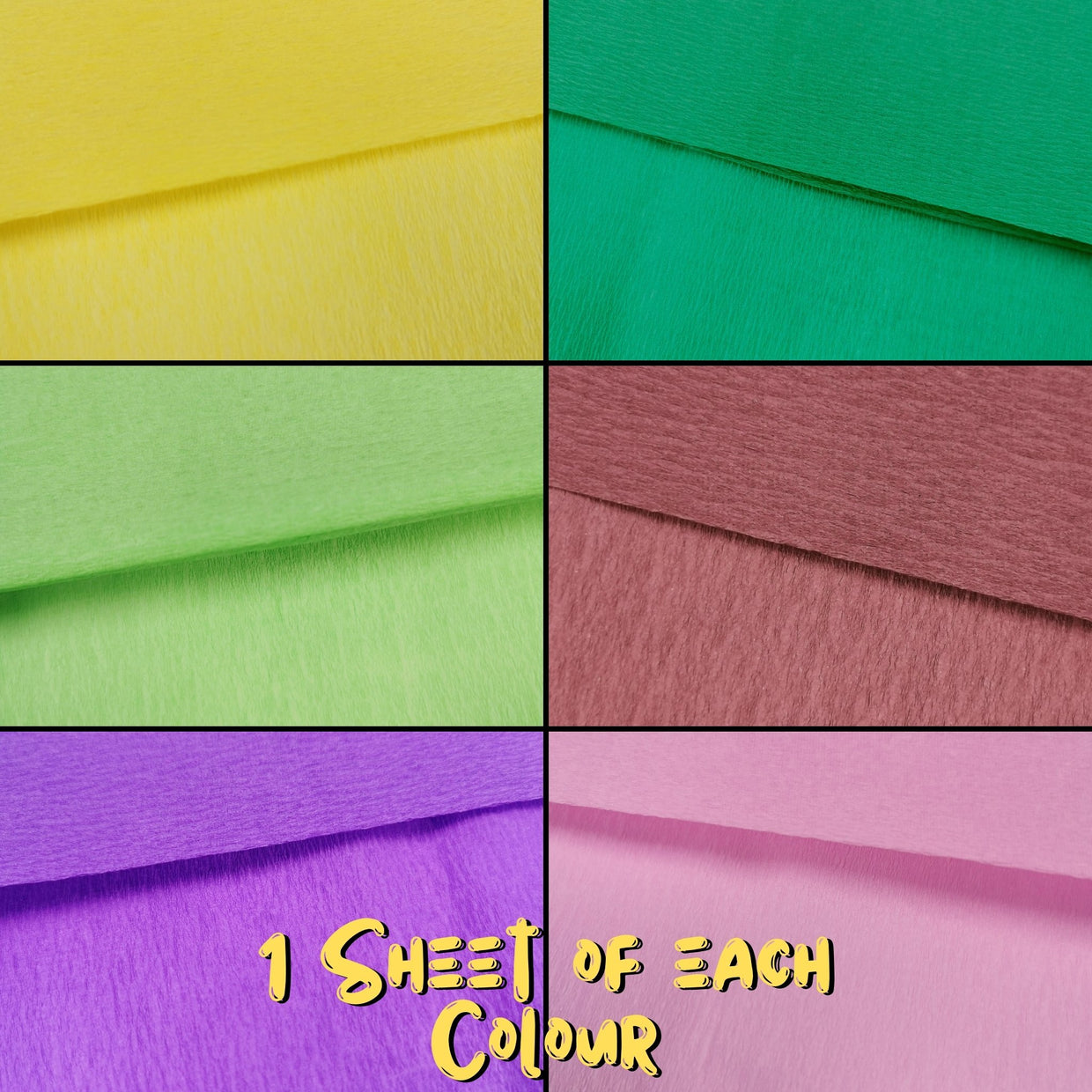 Crepe Paper Sheets – Colourful Display & Craft Supplies – BCreativetolearn