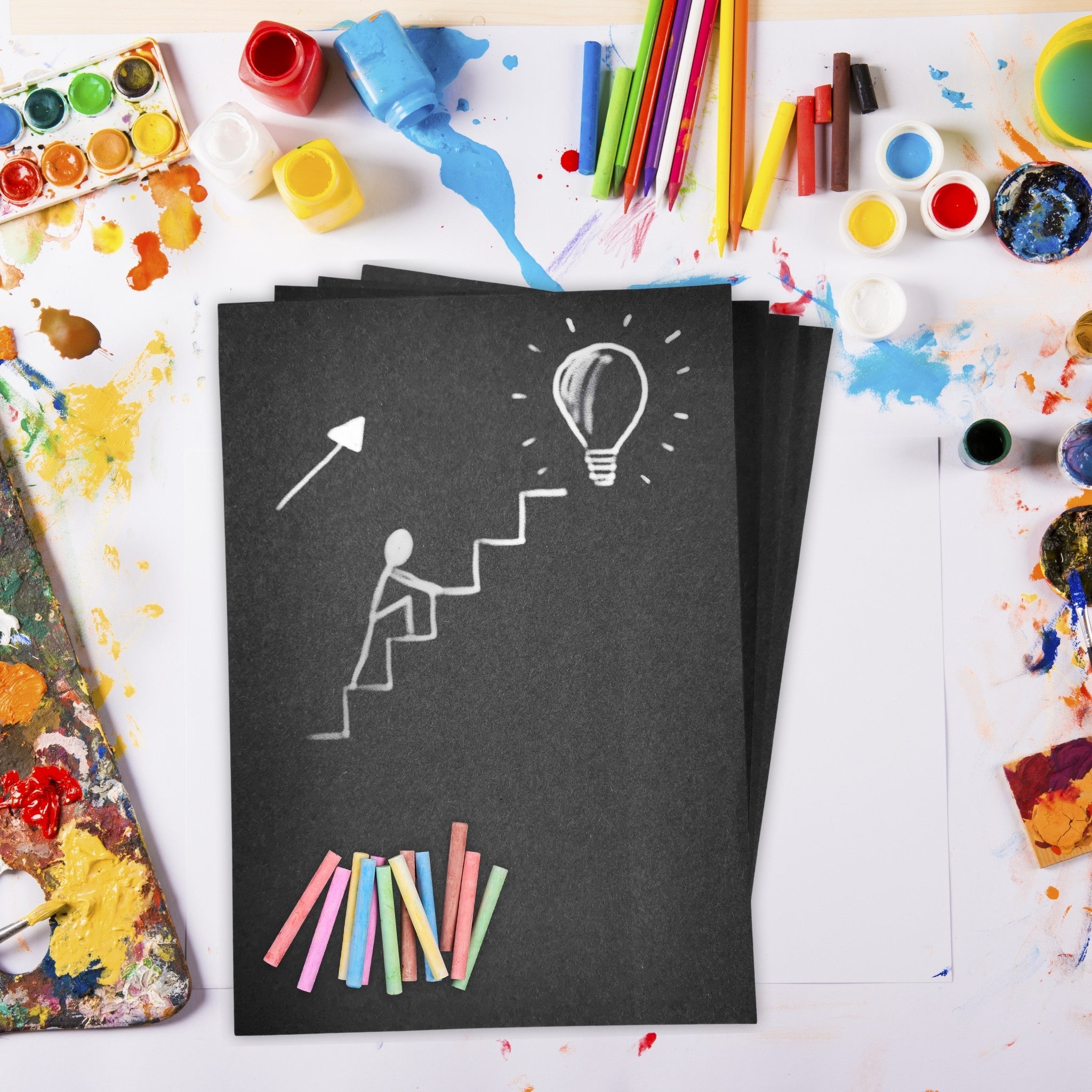 A4 100% Recycled Black Sugar Paper 100 gsm – Economy of Brighton