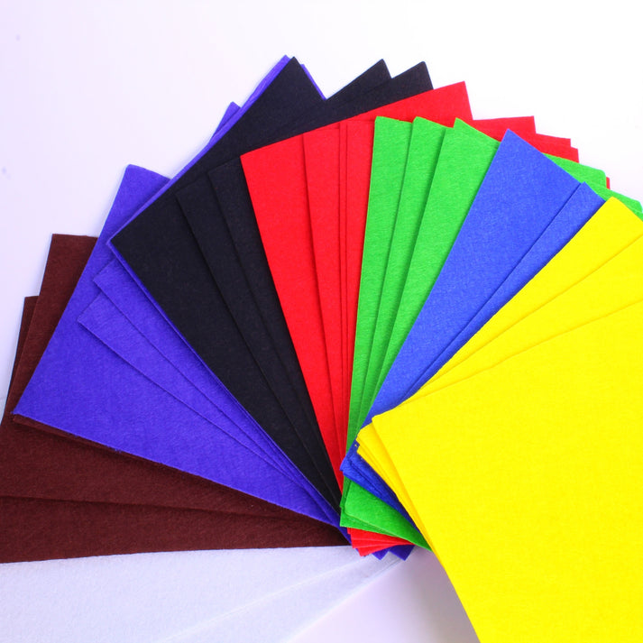 A4 Felt Sheets Assorted Colours Pack of 50 – Economy of Brighton