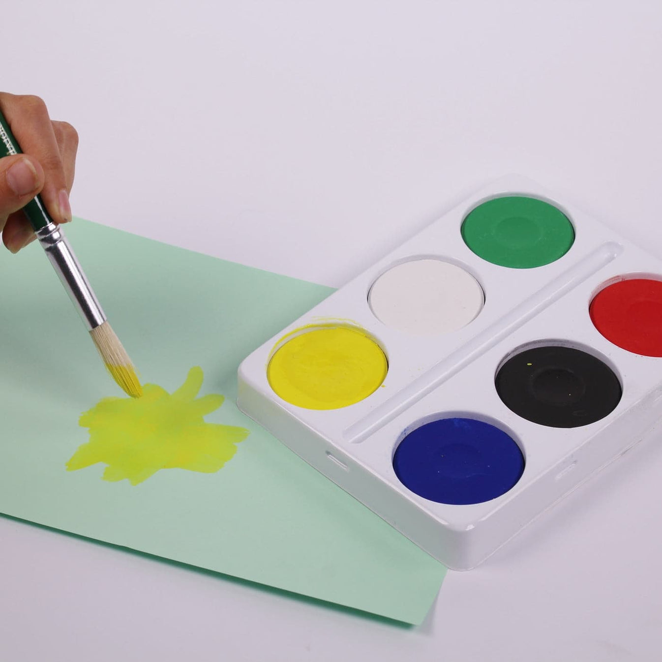 Plastic Watercolour 6 Colour Paint Palette – Economy of Brighton