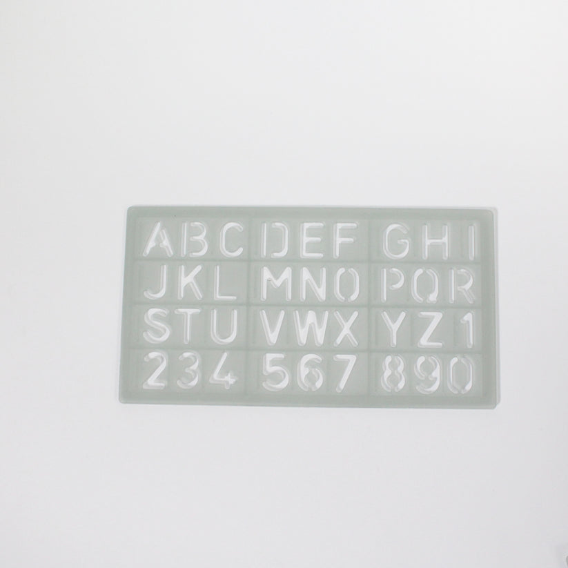 Pack of 4 Plastic Assorted Letter and Number Stencils – BCreativetolearn