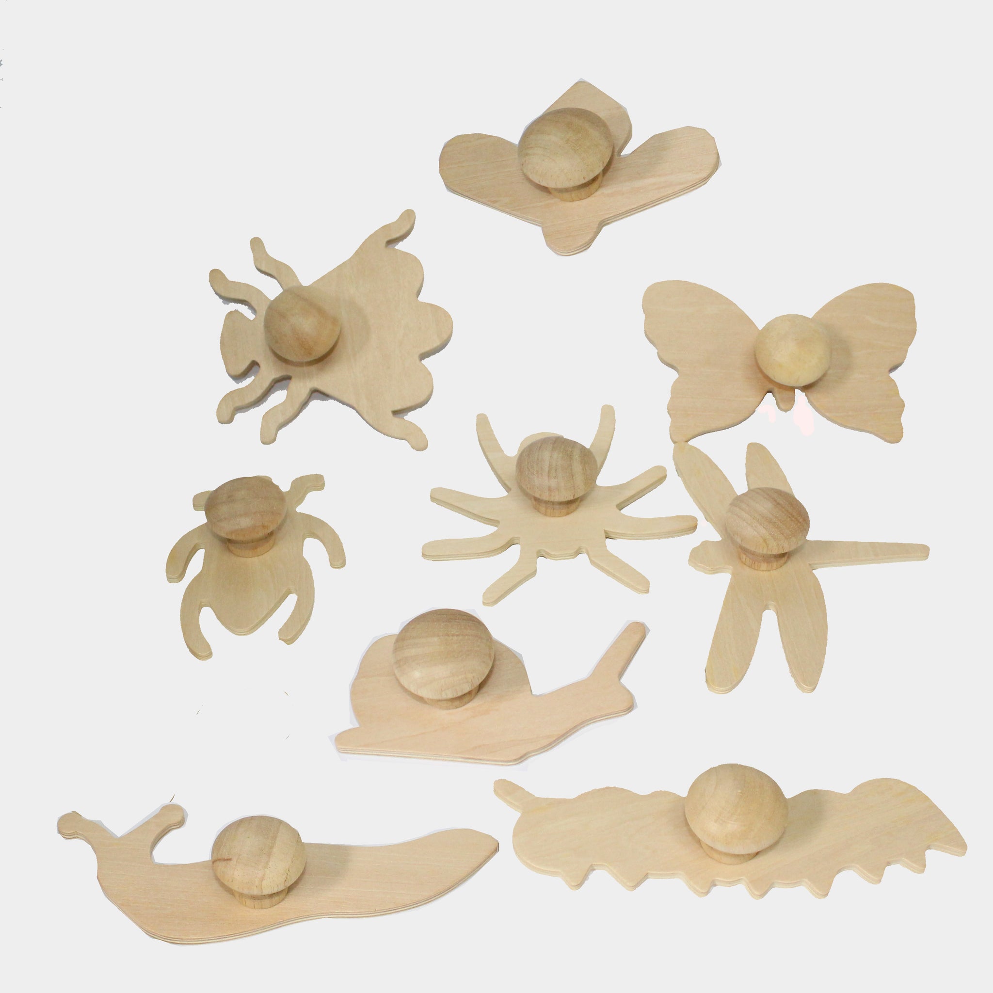 Mini Bug Wooden Templates Set of 9 – Economy of Brighton